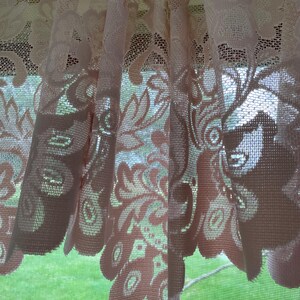 Vintage Pink Lace Valance (s) Curtains 50”x16” (4avail) Pincushion ...