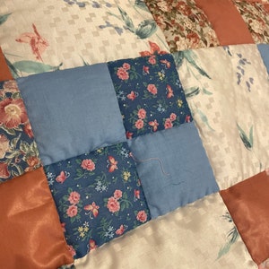 Beautiful Quilt Made From Vintage 1990’s Fabrics in Terra Cotta and ...
