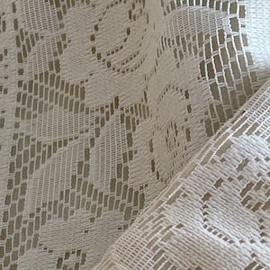 Beautiful Vintage 90s Lace Pillow Shams With Ruffled Edges in Open ...