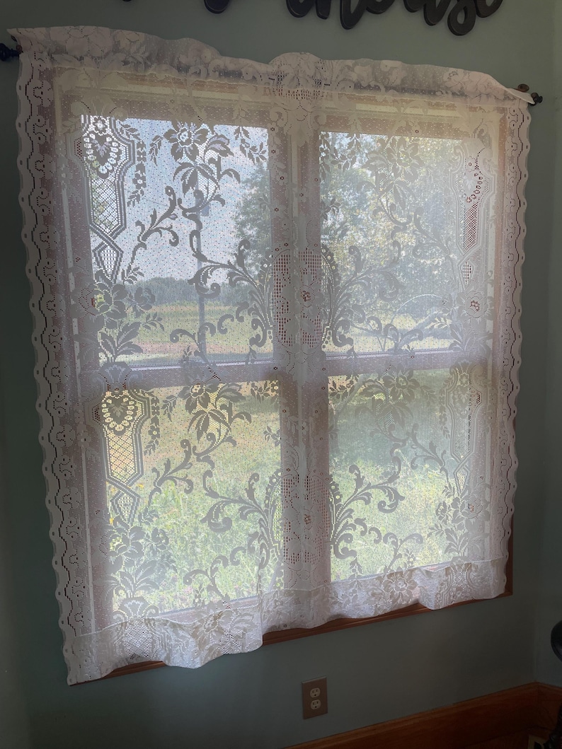 Pretty MCM Semi Sheer Tan Curtain Panel (1) 40”wx81”l Chenille ...