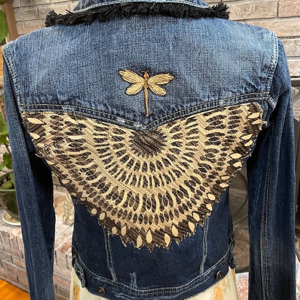 Upcycled Jean Jacket - Etsy