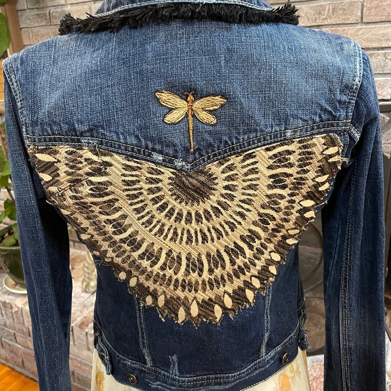 Upcycled Jean Jacket - Etsy