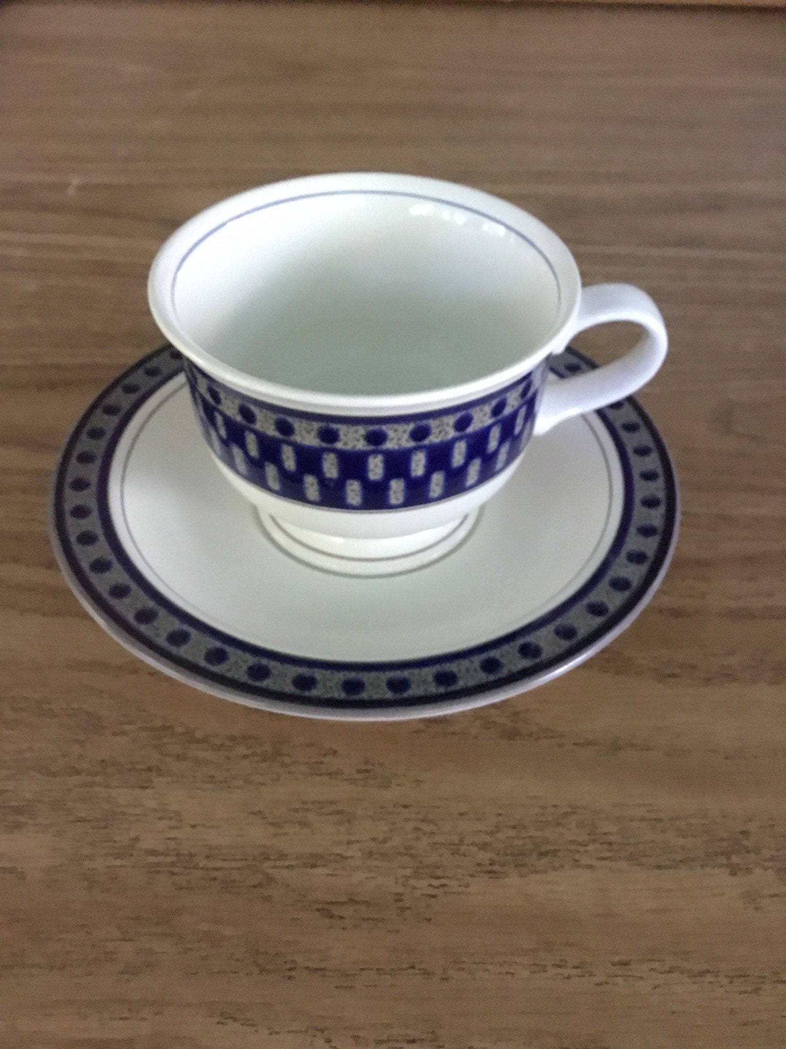Mikasa Aztec Blue Coffee ,Tea Cup Saucer Set - Etsy España