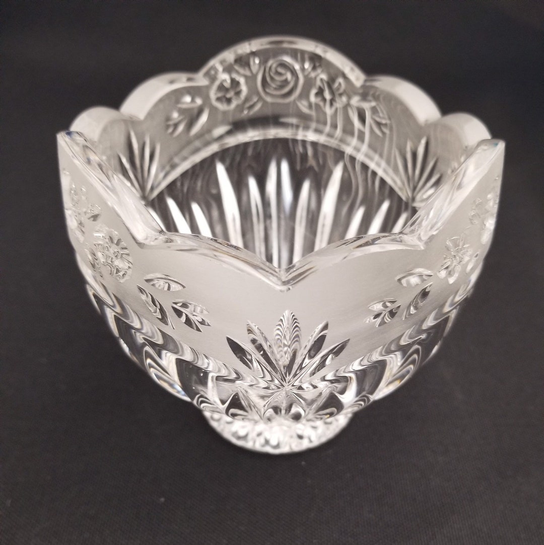Oneida Crystal Hostess Bowl, Vintage Crystal Bowl, Oneida Southern ...