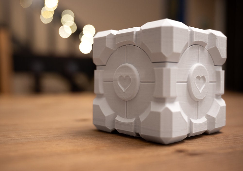 Companion Cube Sorage Box - Etsy