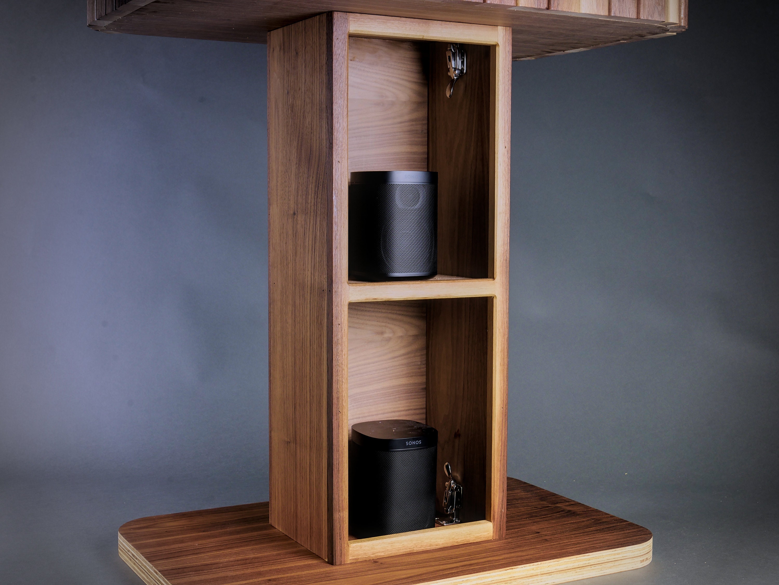 Custom DJ Table With Outlet and Built-in Speaker Design - Etsy