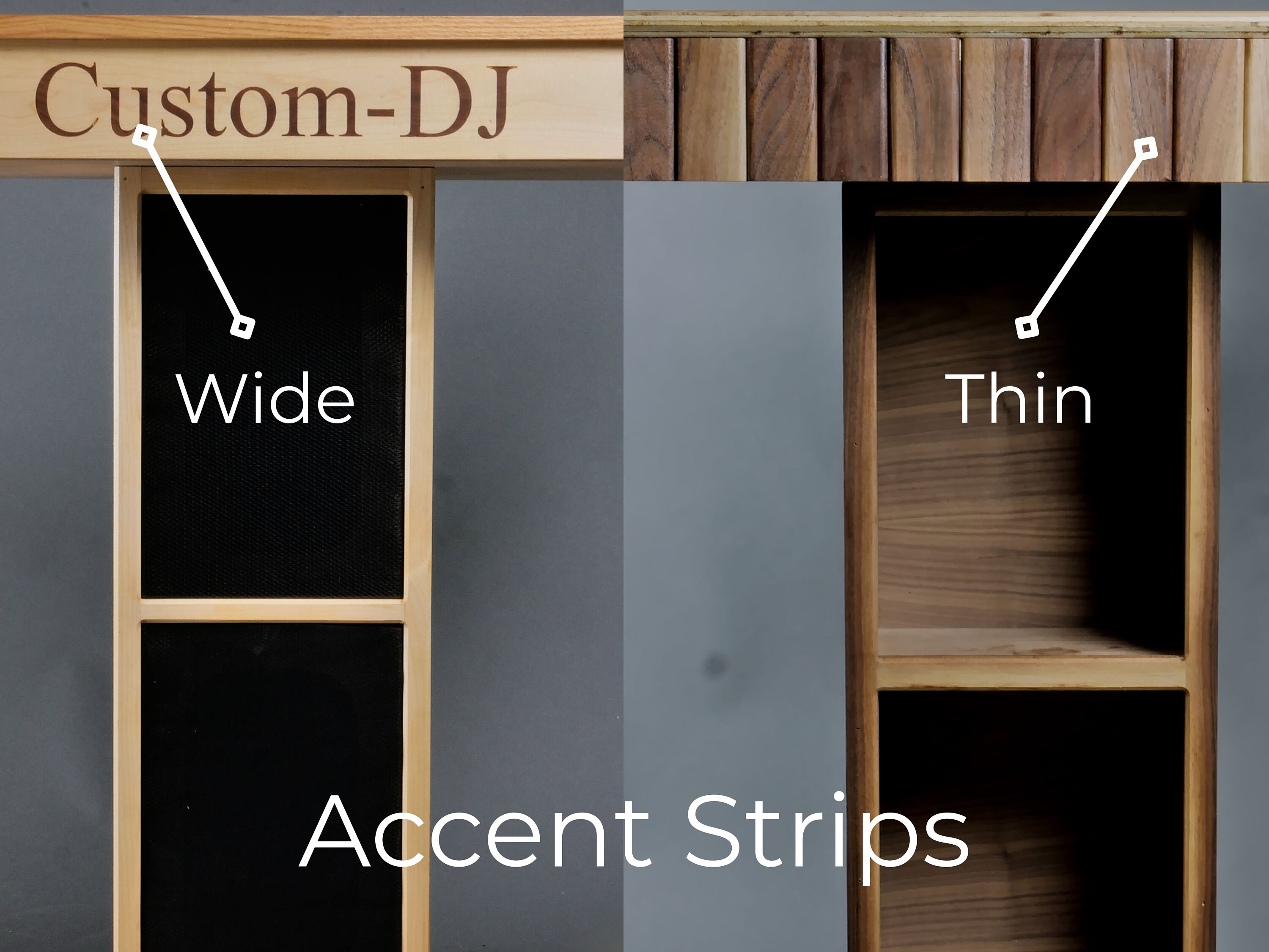 Custom DJ Table With Outlet and Built-in Speaker Design - Etsy