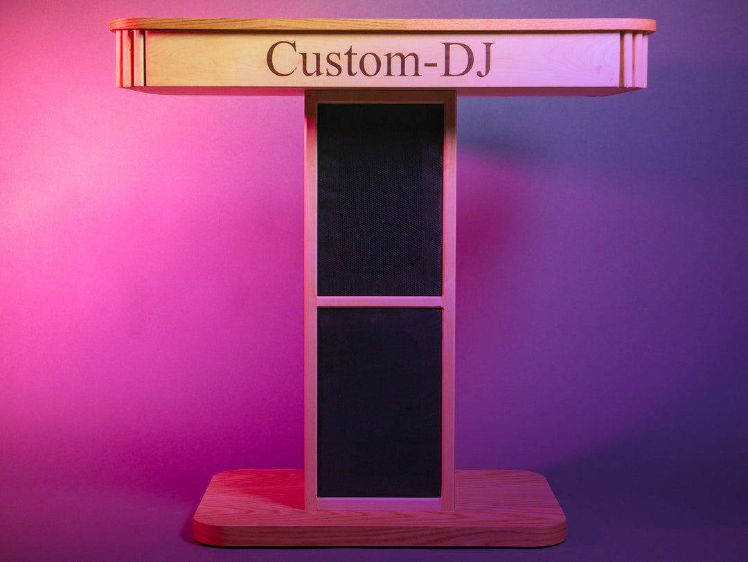 DJ Booth With Outlet and Built-in Speaker Design Large - Etsy