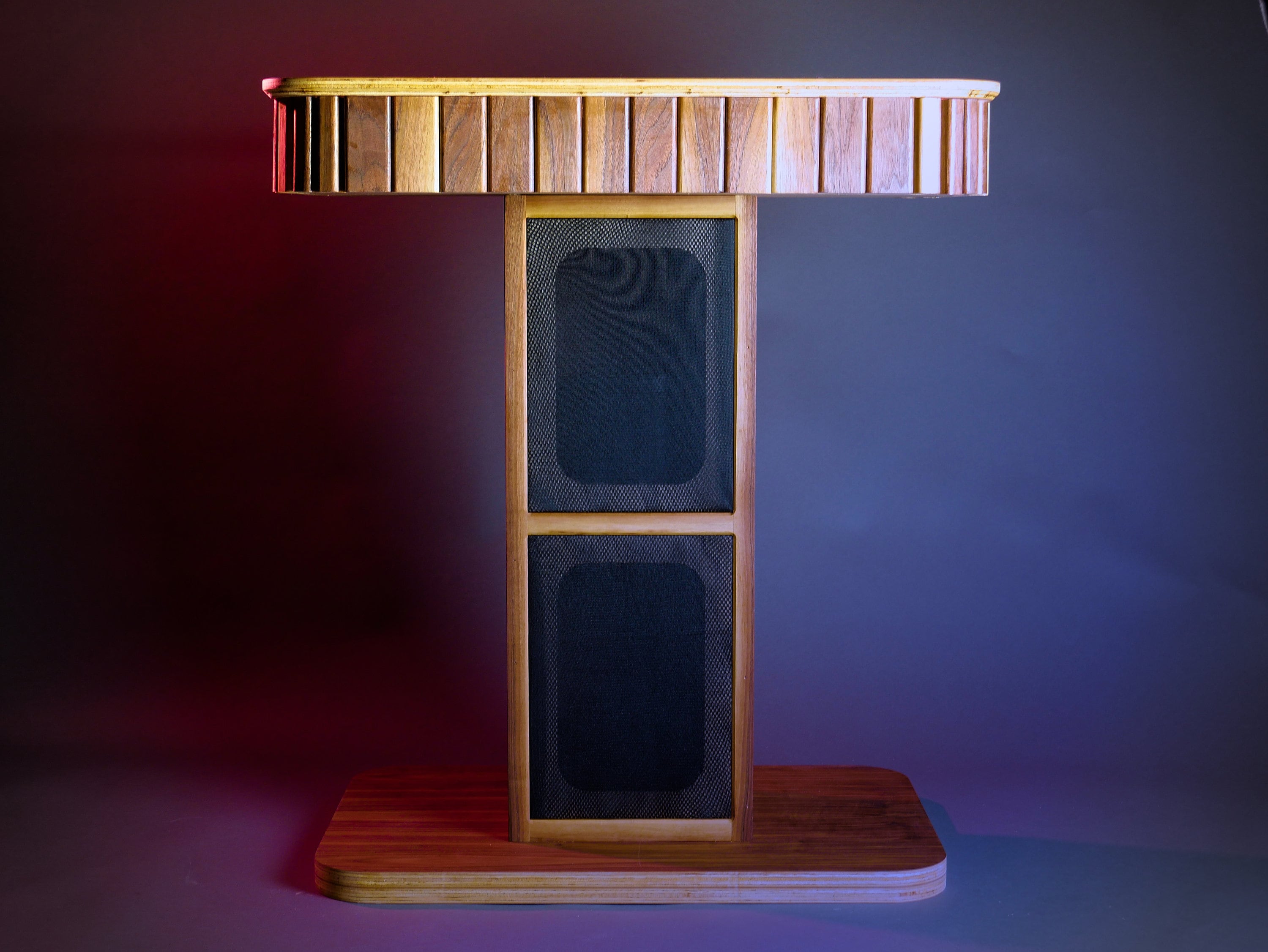 Custom DJ Table With Outlet and Built-in Speaker Design - Etsy