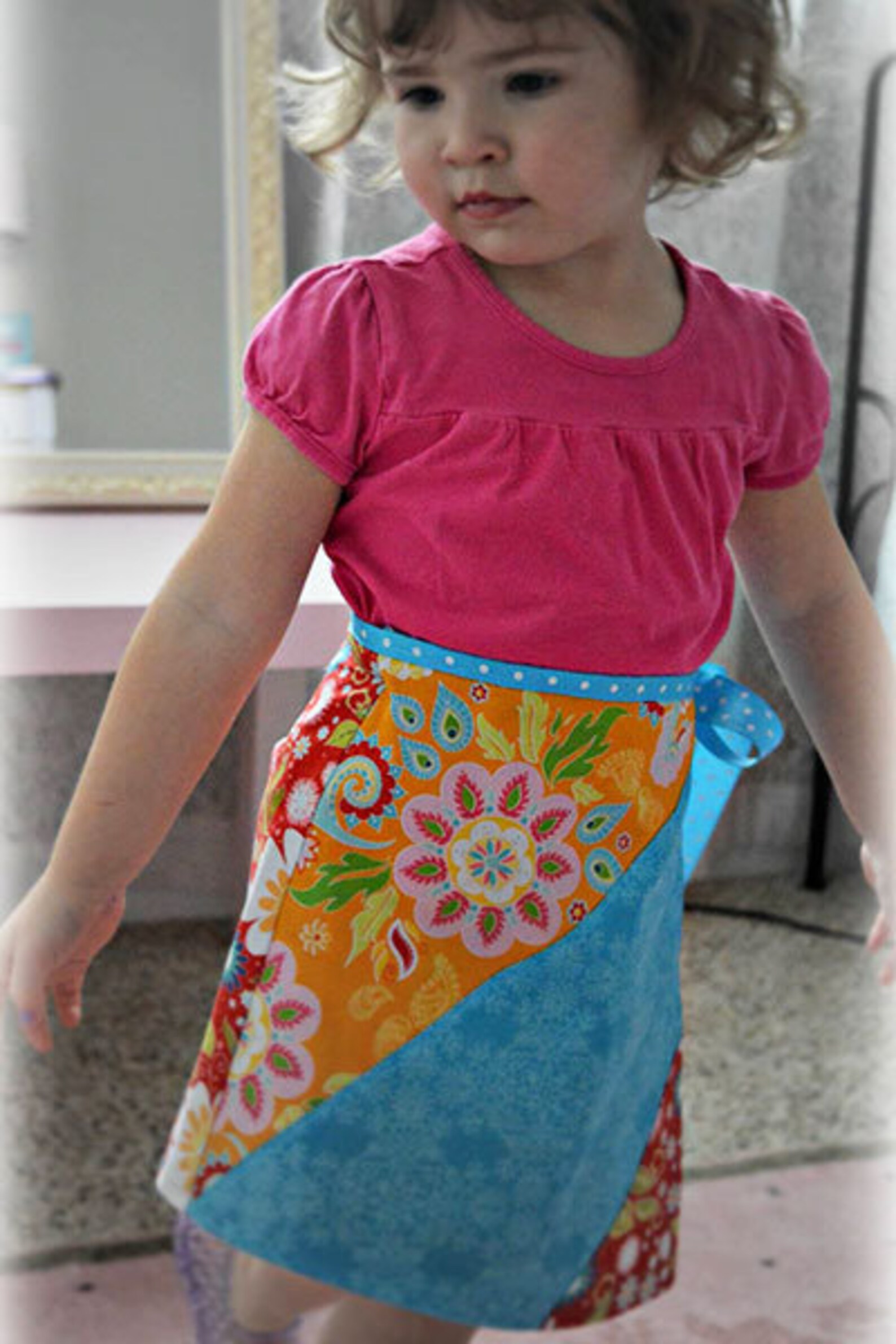 Ruby Girl's Wrap Skirt - Etsy