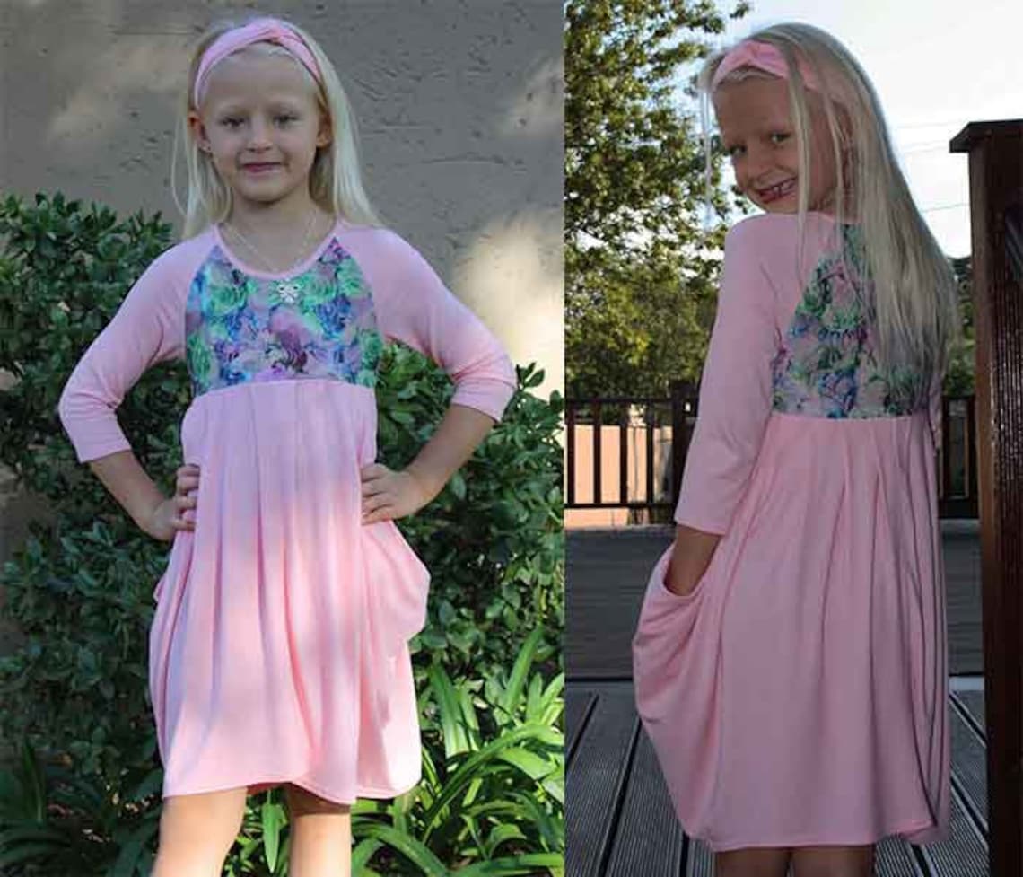 Girls Dress Pattern Girls Sewing Pattern Tween Dress - Etsy