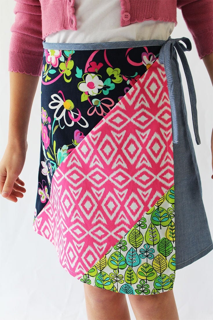 Ruby Girl's Wrap Skirt - Etsy