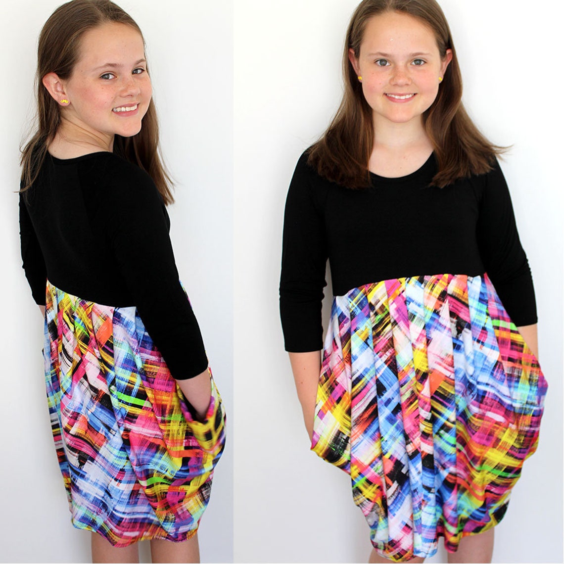 Girls Dress Pattern Girls Sewing Pattern Tween Dress - Etsy