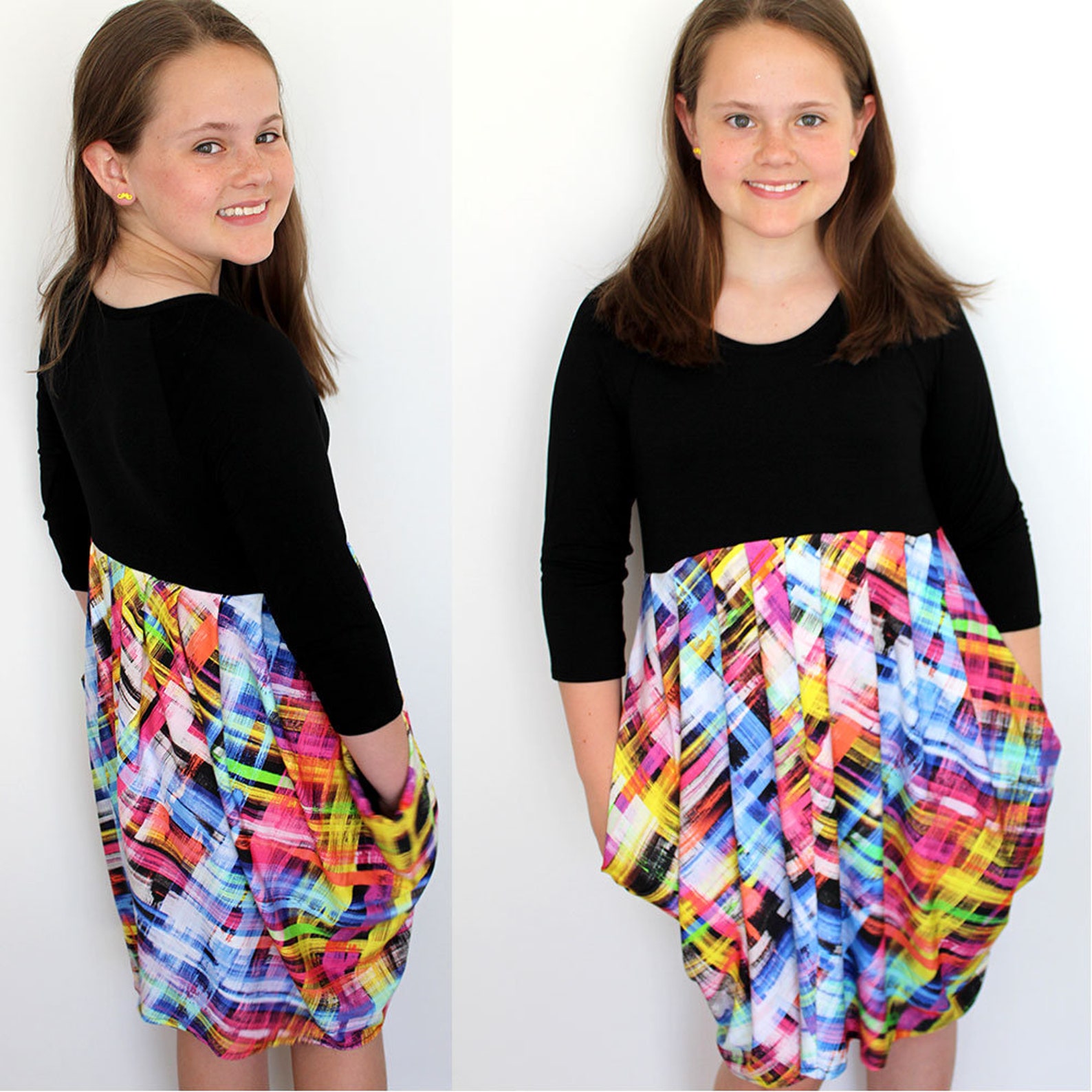 Girls Dress Pattern Girls Sewing Pattern Tween Dress - Etsy