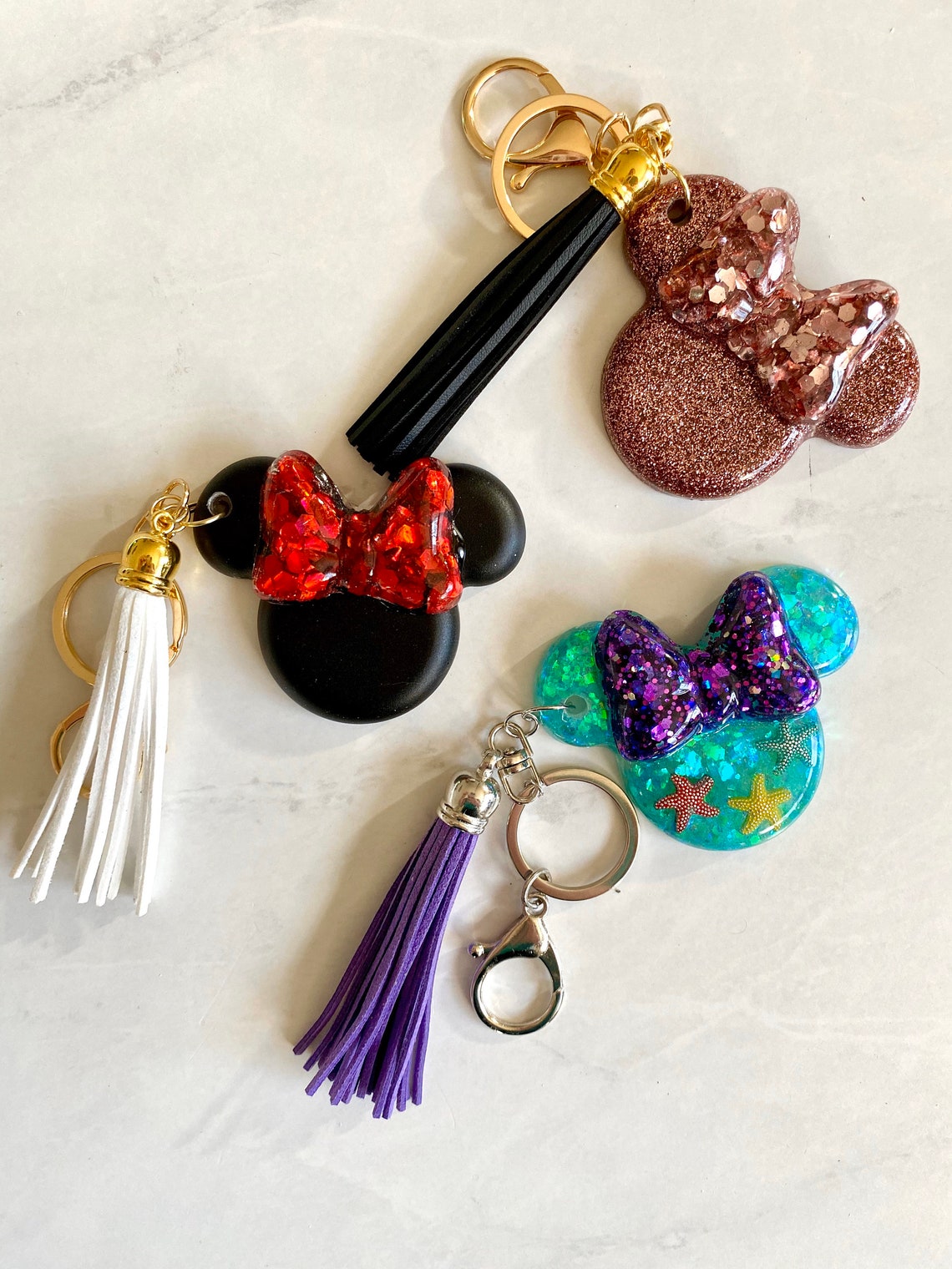 MICKEY KEY CHAIN Minnie Key Chain Matching Fashion Key - Etsy