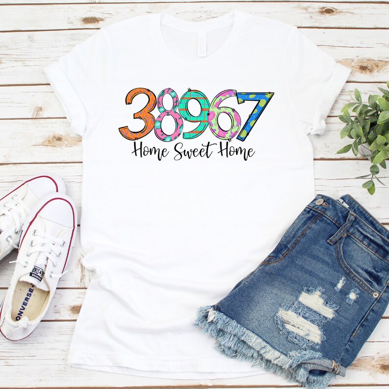 Zip Code T-shirt - Etsy