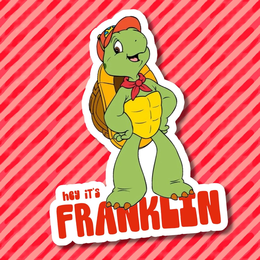 Franklin Turtle Sticker | Holographic | Cartoon | Retro | 2000s | 90s ...