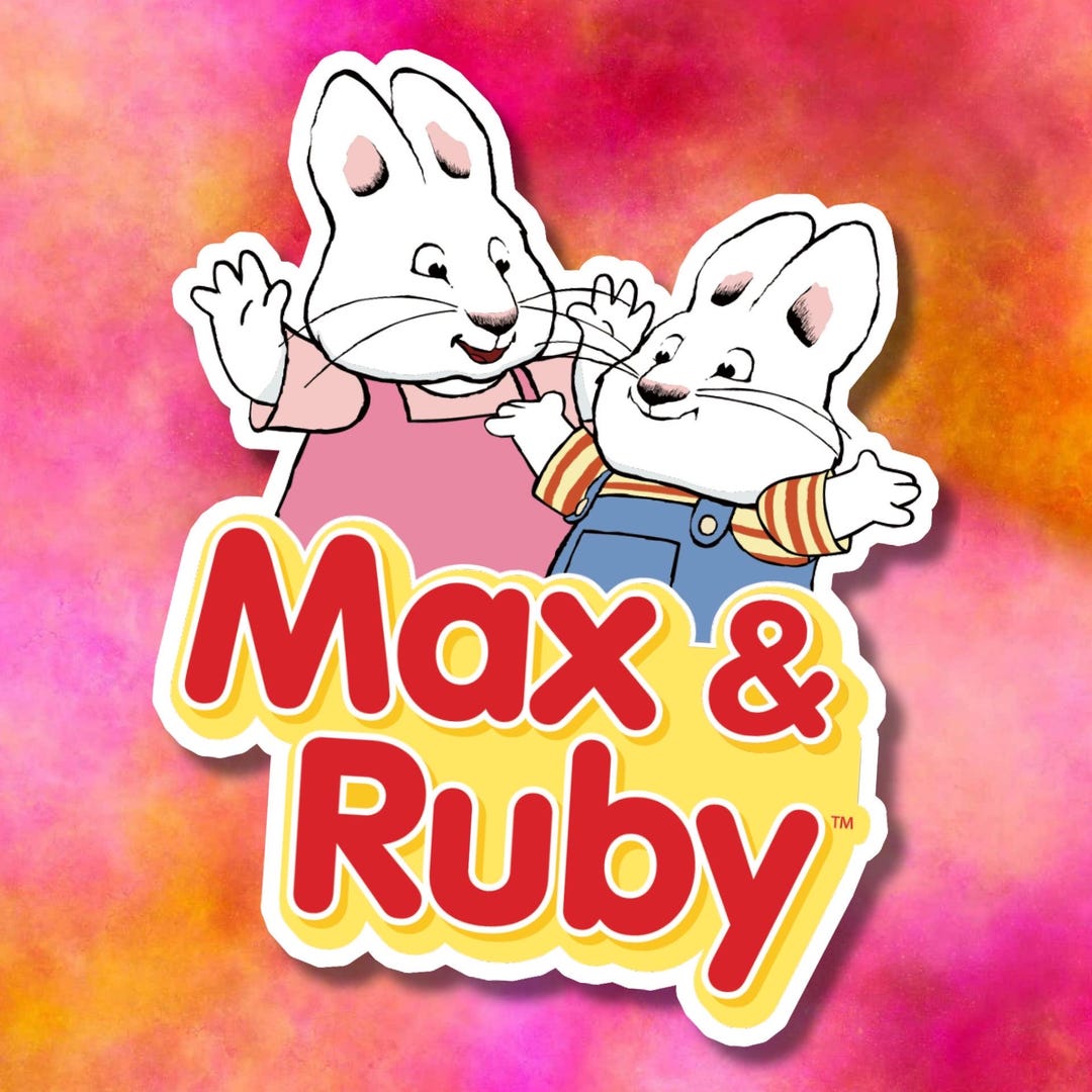 Max and Ruby Sticker | Holographic | Cartoon | Retro | 2000s | 90s | TV ...
