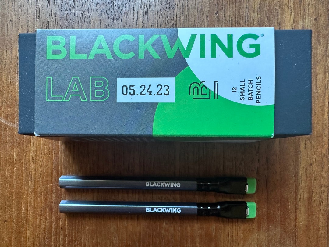 Palomino Blackwing Lab 05.24.23 - Two Pencils WITH Box. Note: SHORT ...