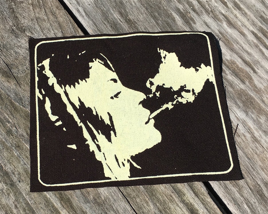 Toke-woman Smoking Sew on Canvas Patch Joint - Etsy