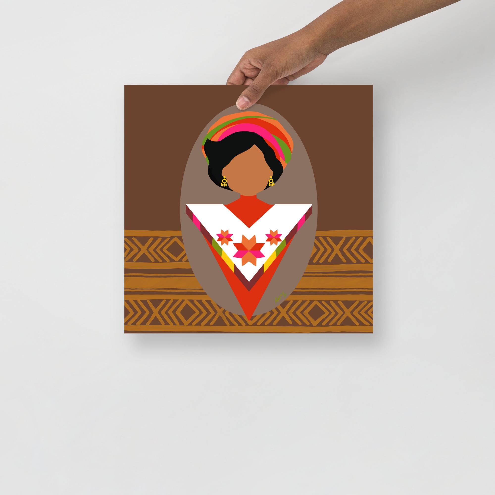 HUMAN MADE - Art Print - "huasteca Tres" by Anna Maria Garza, Mexican ...