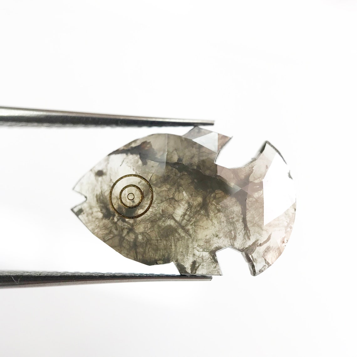 Wt-4.71ct100%Natural Diamond Fish Shape Diamond Salt and | Etsy