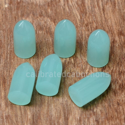 5 Pcs Bullet Cabochons Amazonite Bullet Gemstone Smooth | Etsy