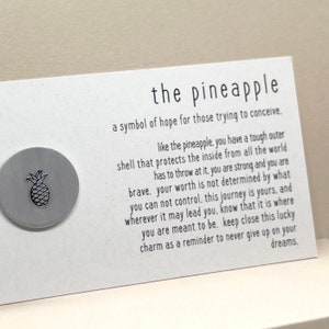 Fertility Pineapple Lucky Coin, Infertility Support Gift, IVF Gift, IVF ...