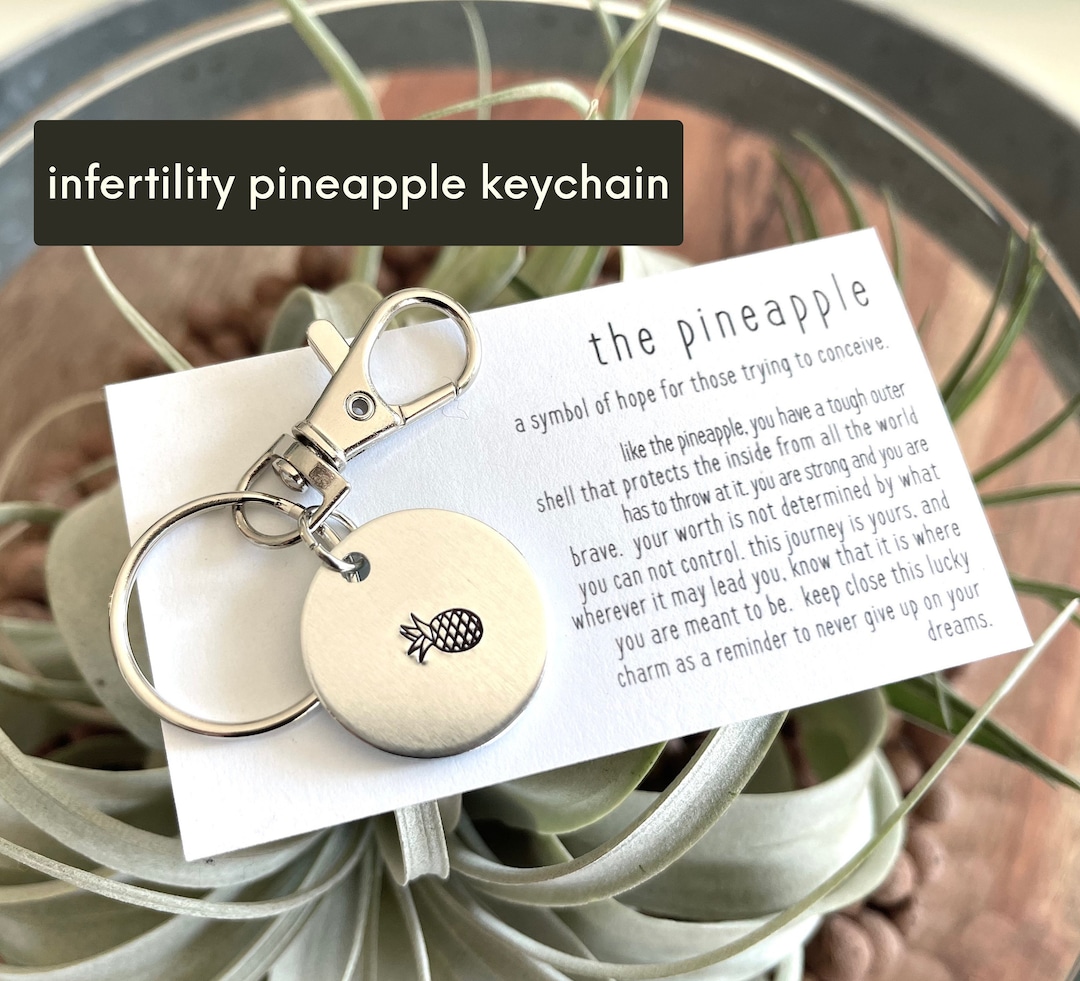 Fertility Pineapple Keychain Journey to Conceiving Gift IVF - Etsy
