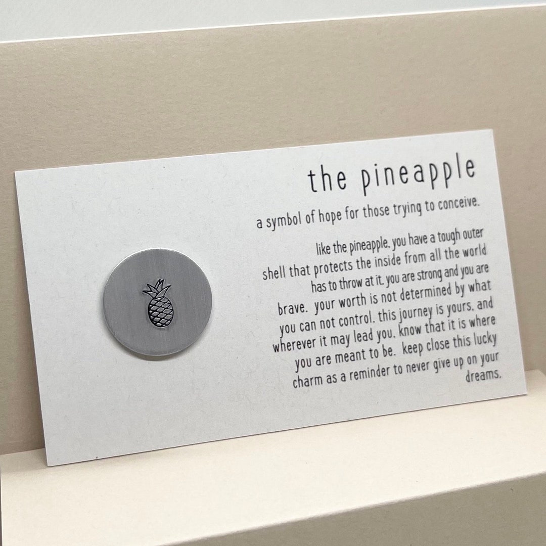 Fertility Pineapple Lucky Coin, Infertility Support Gift, IVF Gift, IVF ...