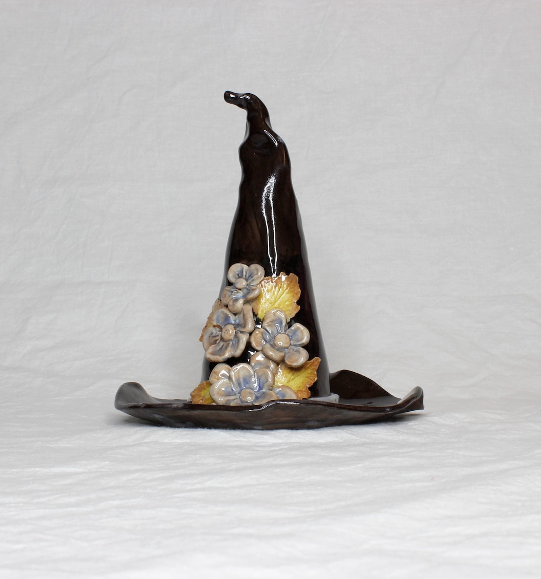 Glazed Ceramic Witches Hat - Etsy