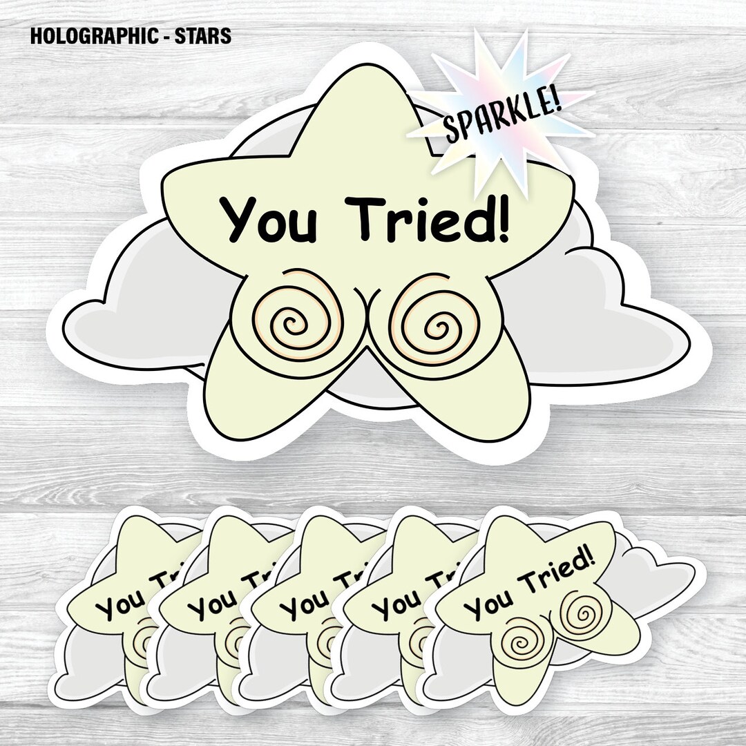 Small You Tried Sticker - Etsy