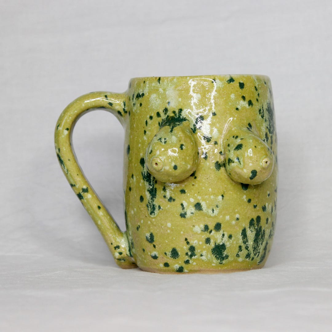 Glazed Ceramic Boob Cup - Etsy