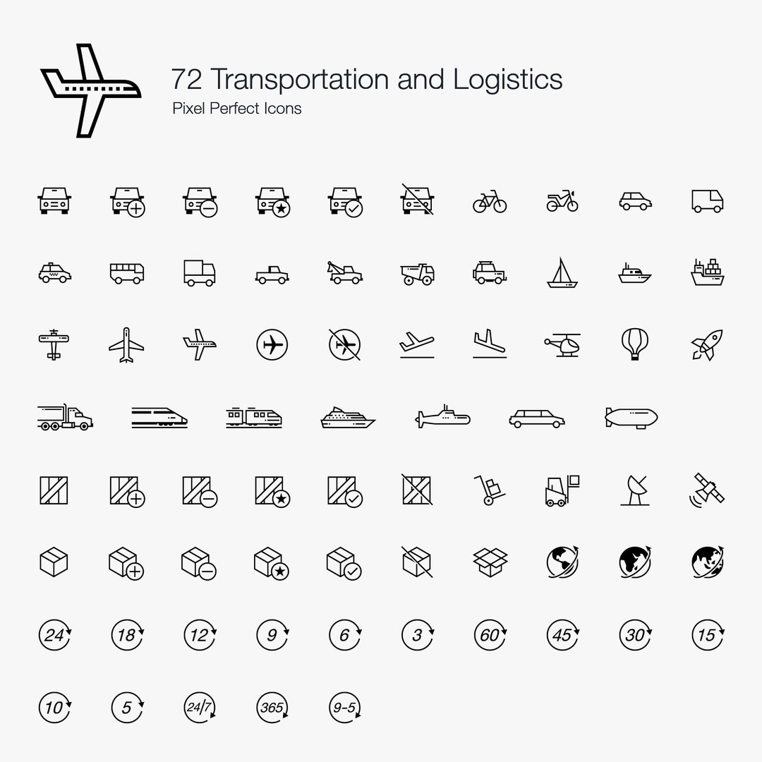 Transportation Logistic Car Vehicles Transport Shipping Freighter Box ...