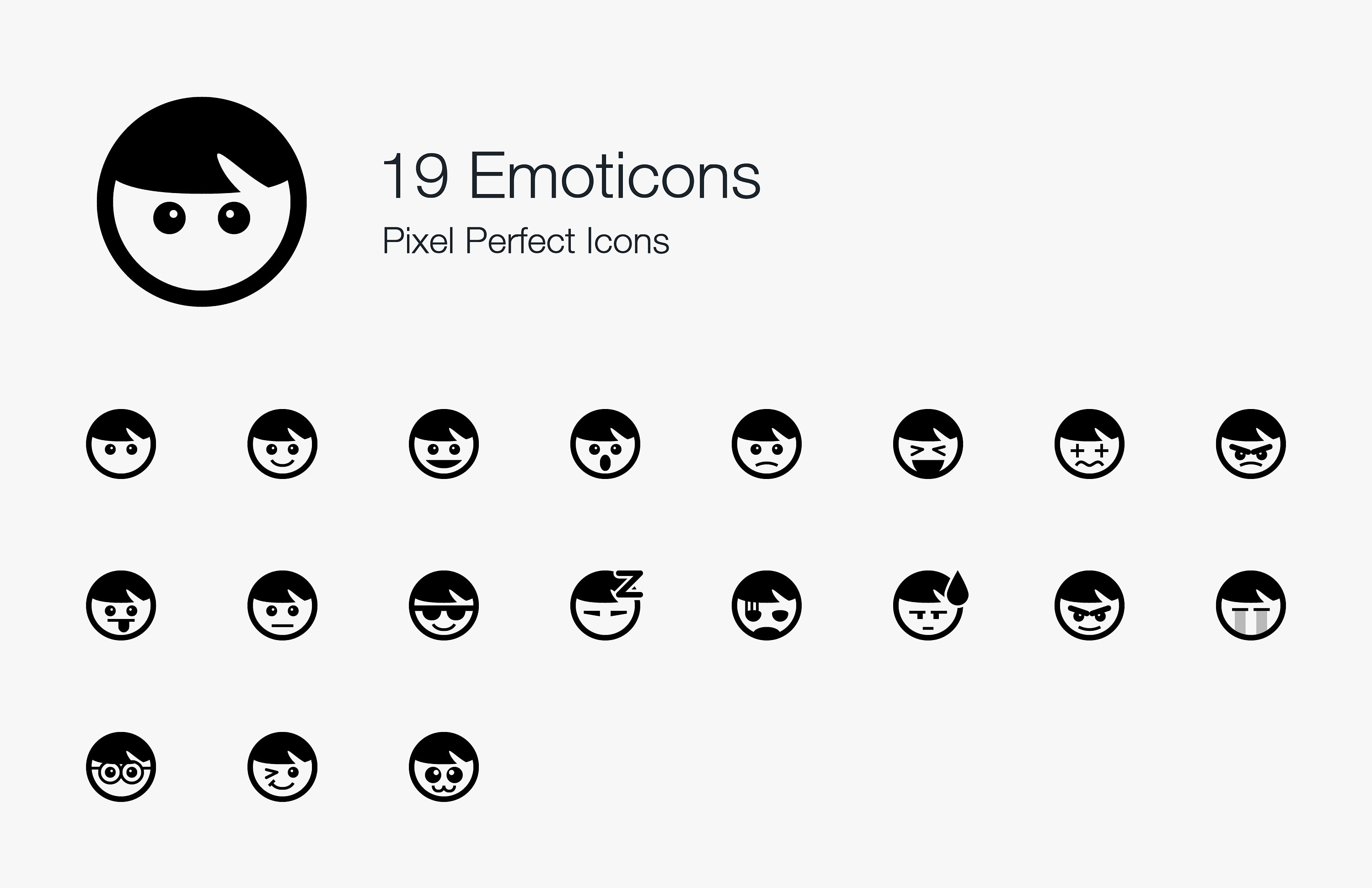 Emoticons Emoji Smiley Icon Pictogram Sign Symbol Set Bundle in Vector ...