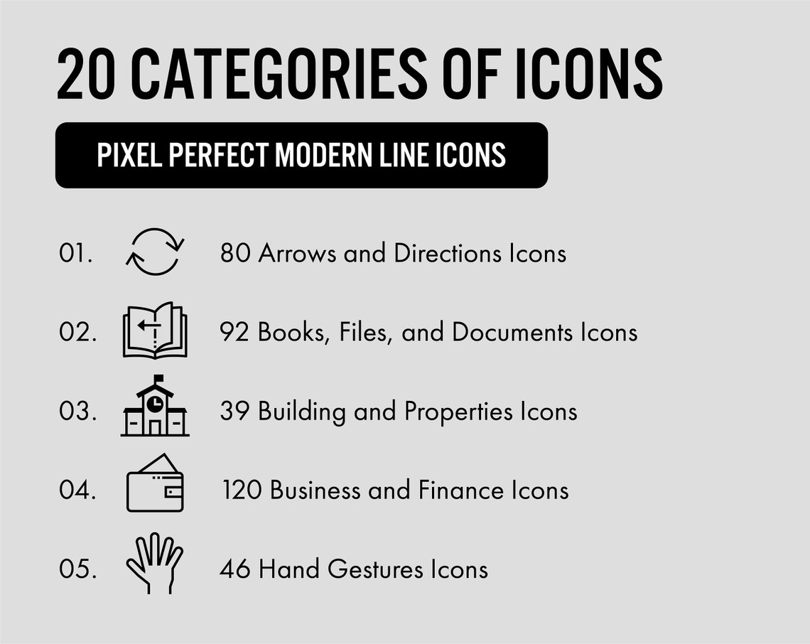 1593 Modern Line Vector Icons Bundle Set in SVG PNG EPS. Simple Small ...