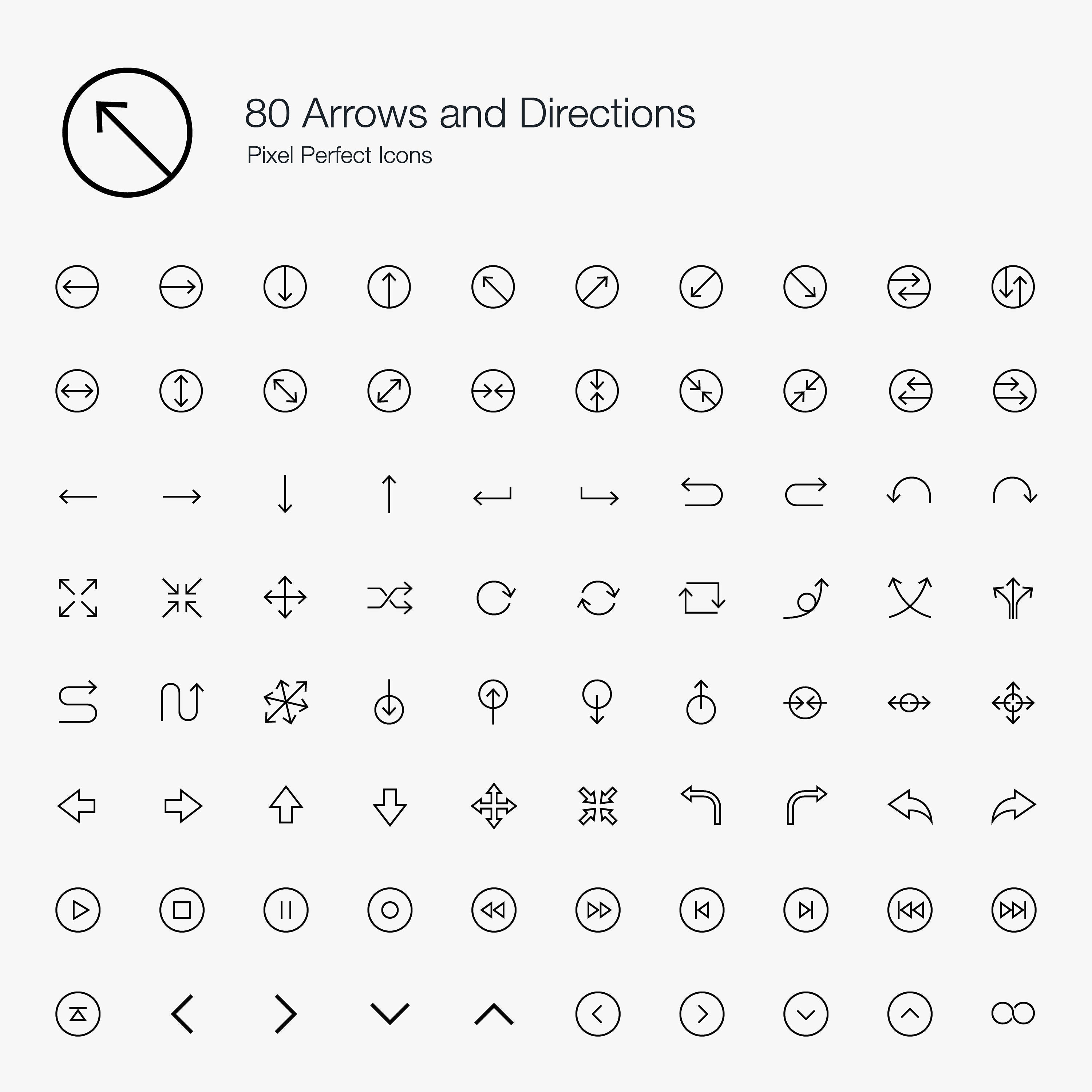 Single Arrow Icons
