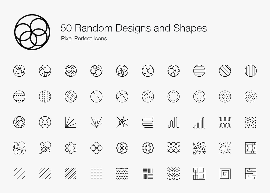 Random Abstract Pattern Shapes Geometry Line Circle Round Texture ...