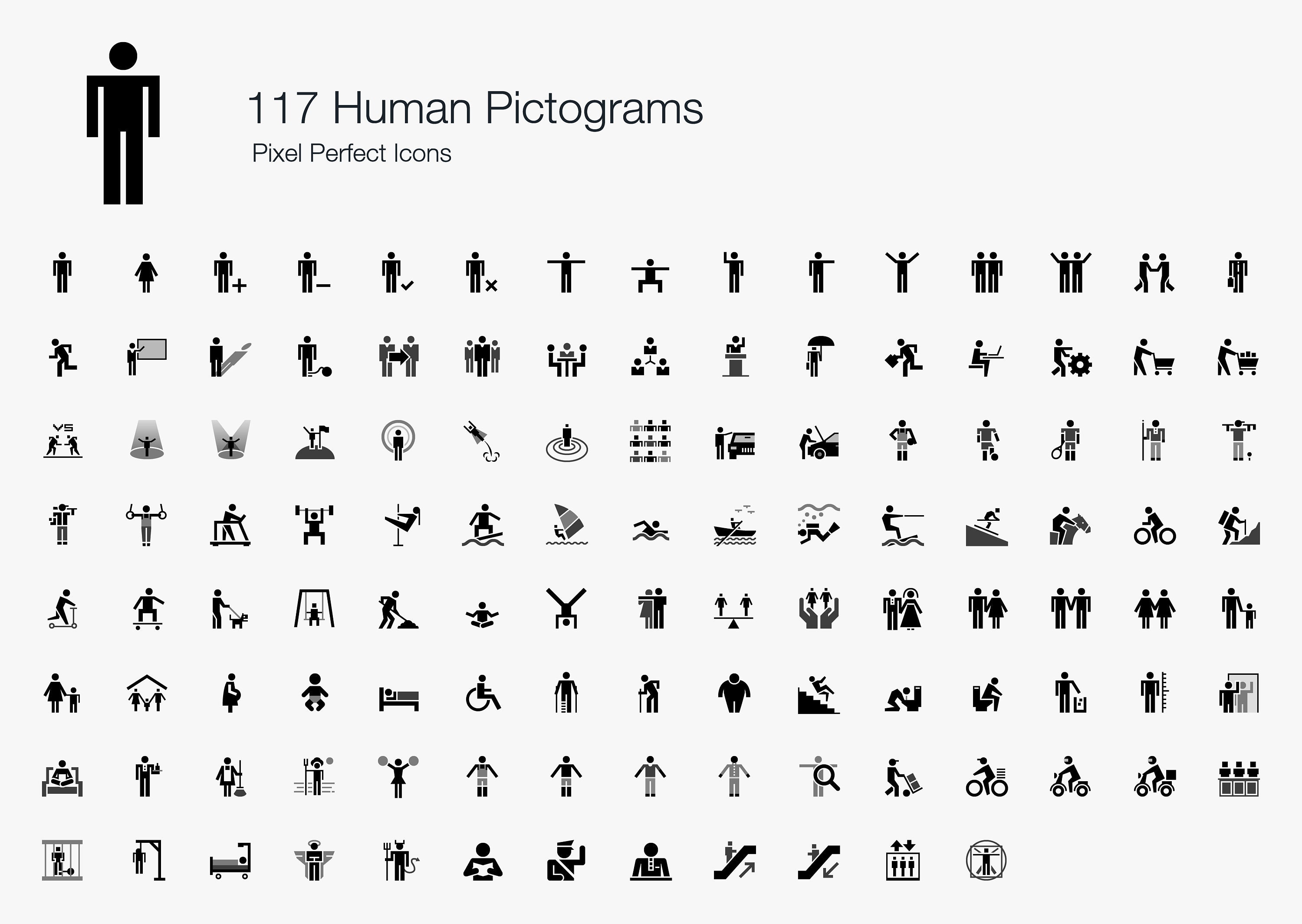 Human People Man Stick Figure Icon Symbol Sign Pictogram Bundle Set in ...