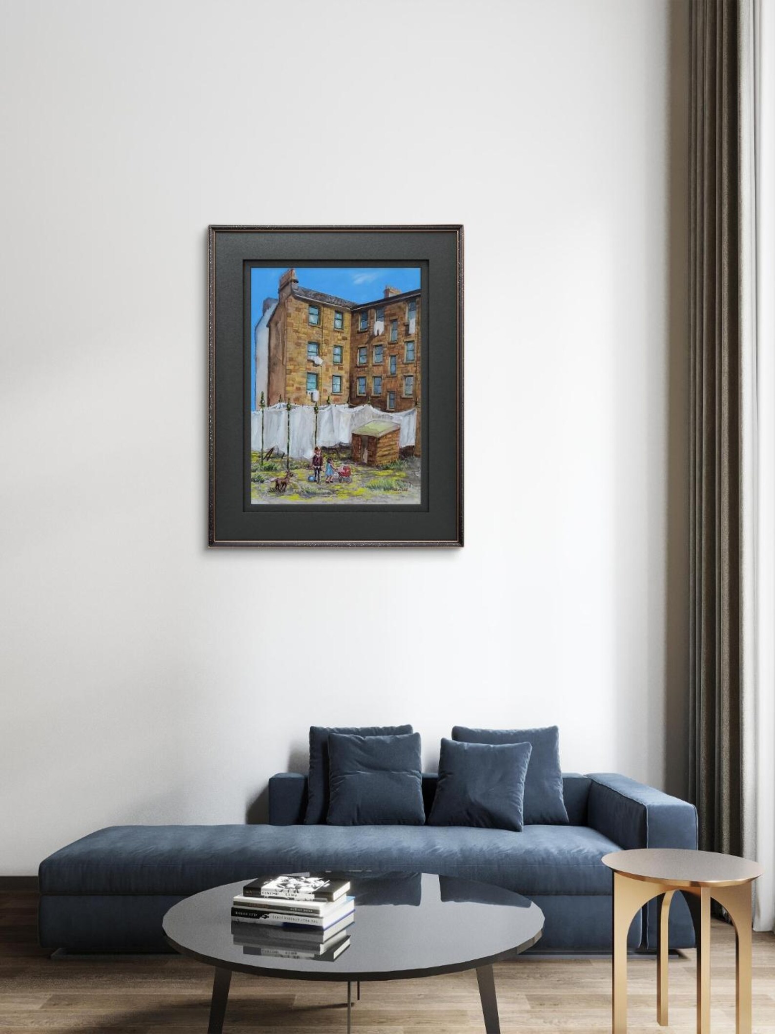 Glasgow Print of Tenement : Glasgow Tenement With Midden by Catherine ...