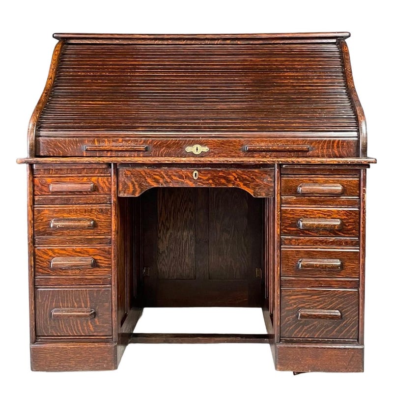 Roll Top Desk - Etsy