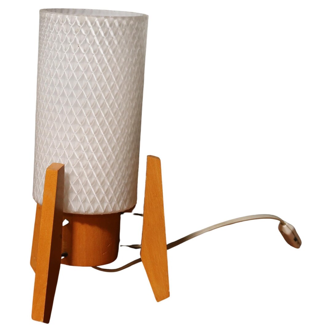 Mid Century Rocket Desk Lamp by Drevo Humpolec, Czechoslovakia, 1960s ...