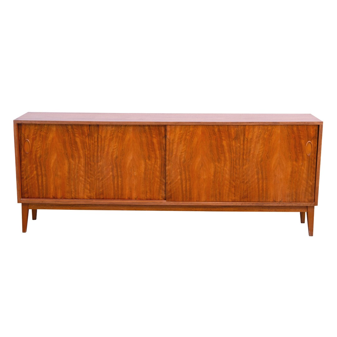 Scandinavian Style Long Sideboard by Sedláček & Vyčítal, Czechoslovakia ...