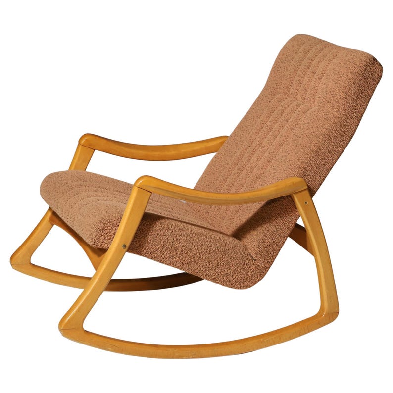 Mid Century Bentwood Rocking Chair by TON, Czechoslovakia, 1960s - Etsy