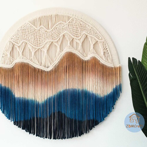 Customizable Round Macrame Wall Hanging Macrame Wall Art - Etsy