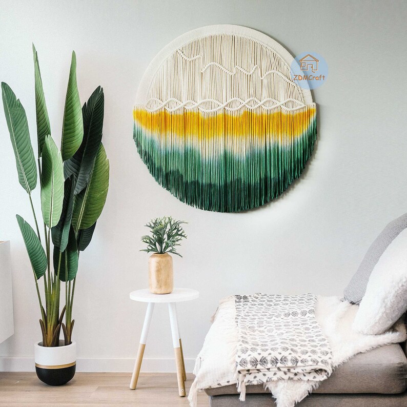 Customizable Round Macrame Wall Hanging Macrame Wall Art - Etsy