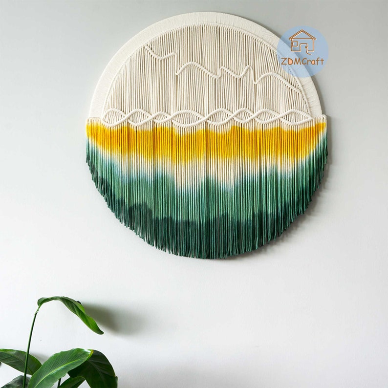 Customizable Round Macrame Wall Hanging Macrame Wall Art - Etsy