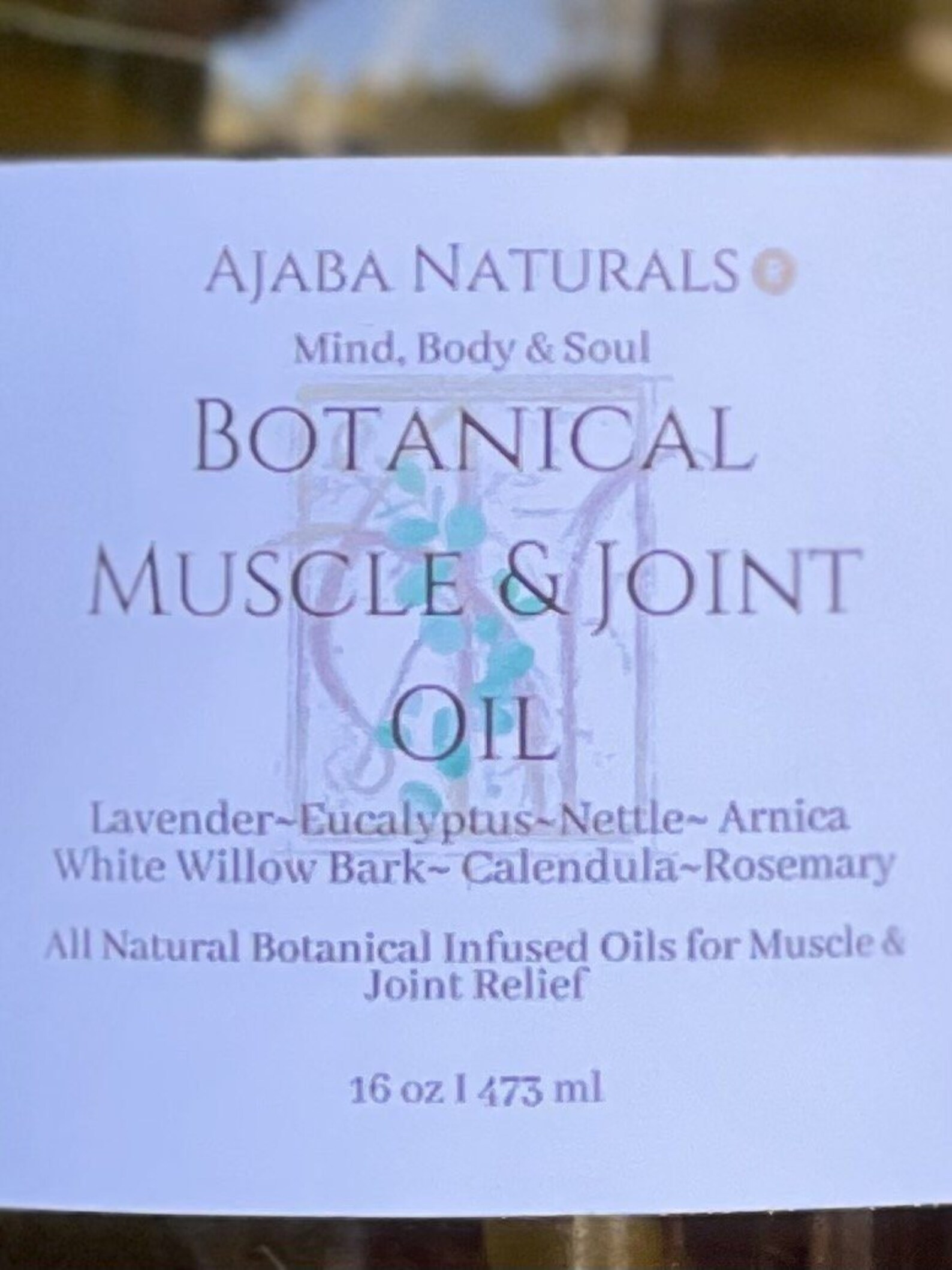 All Natural Eucalyptus & Lavender Muscle and Joint Oil - Etsy
