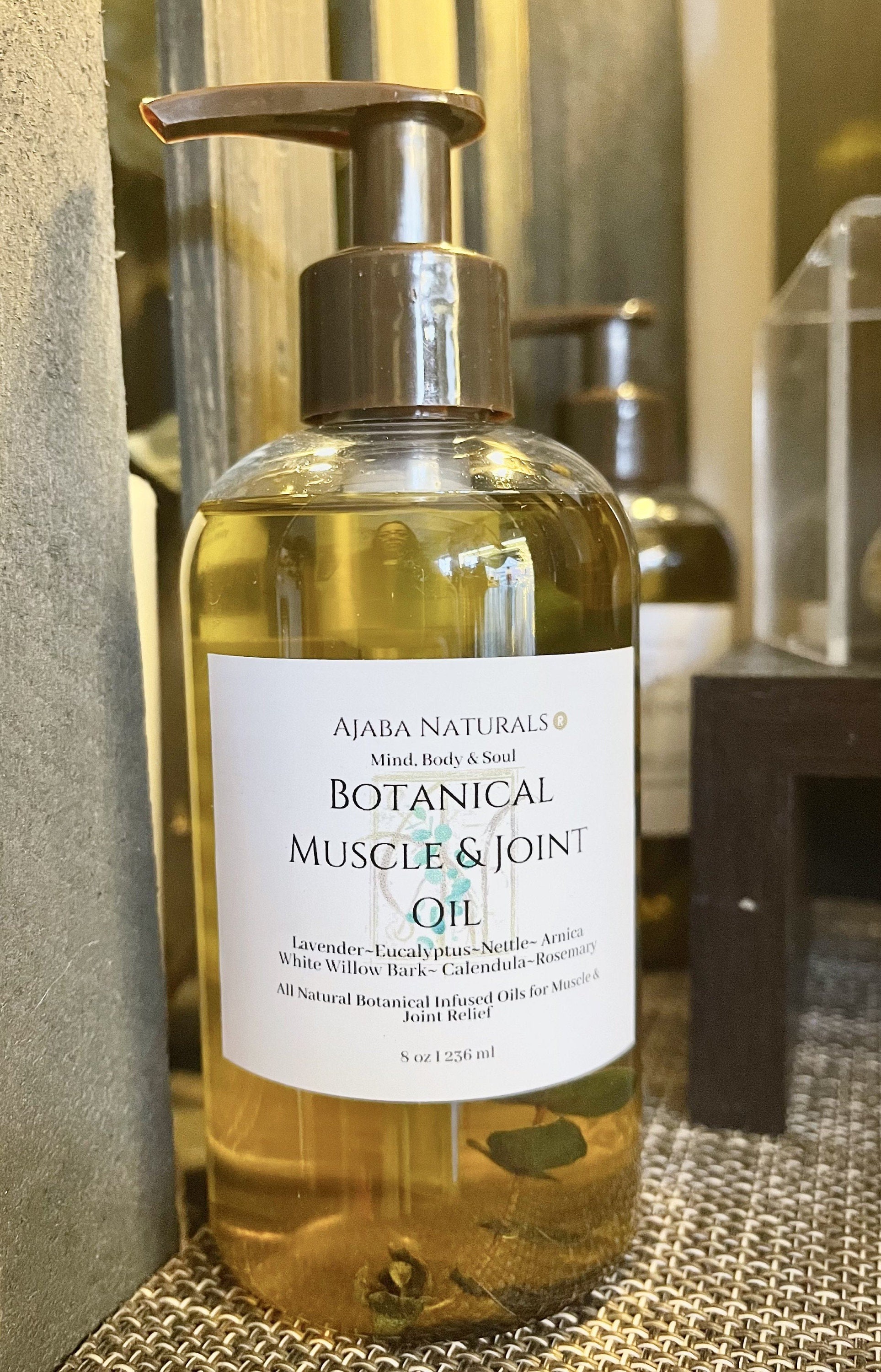 All Natural Eucalyptus & Lavender Muscle and Joint Oil - Etsy