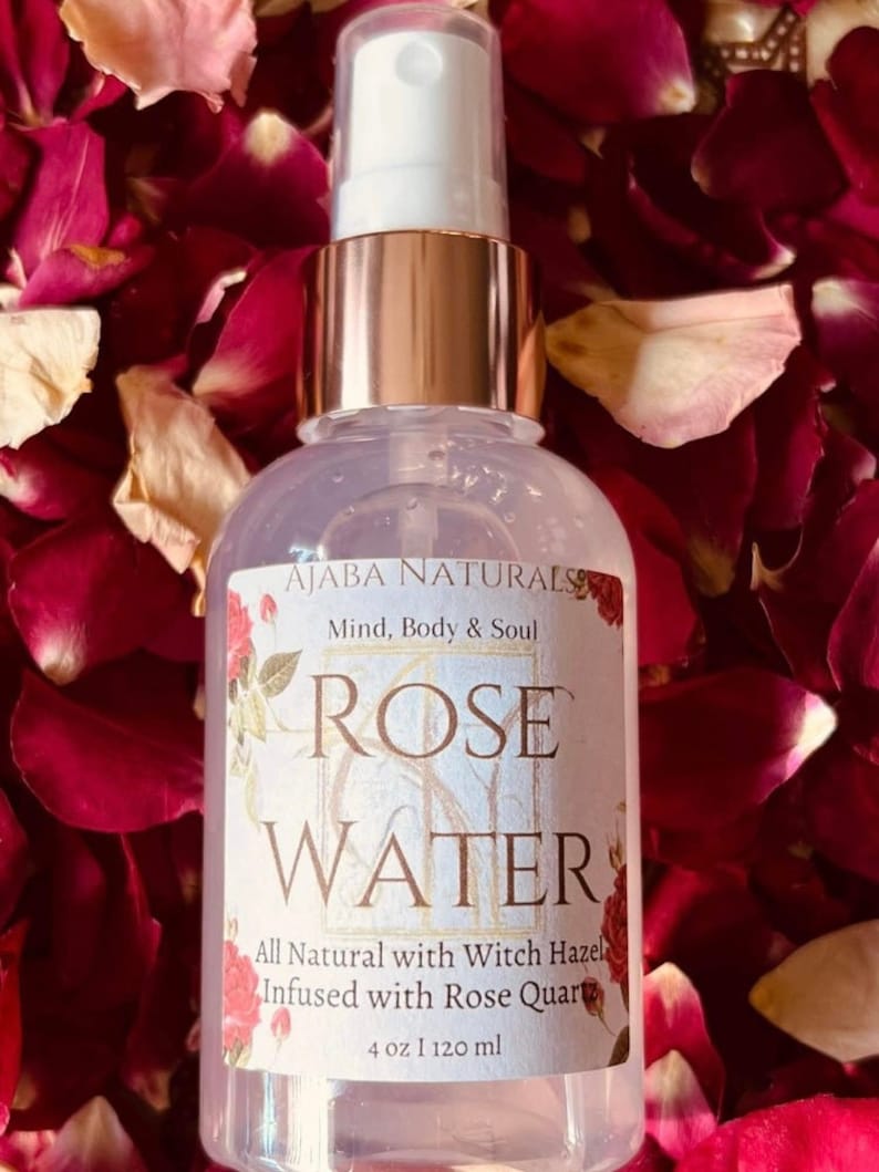 All Natural Rose Water Spray W/ Witch Hazel - Etsy